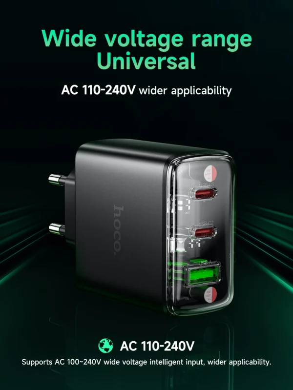 Carregador HOCO CS44A 65W PD – 3 Portas USB-C/USB-A - Dockzy – Hubs ...
